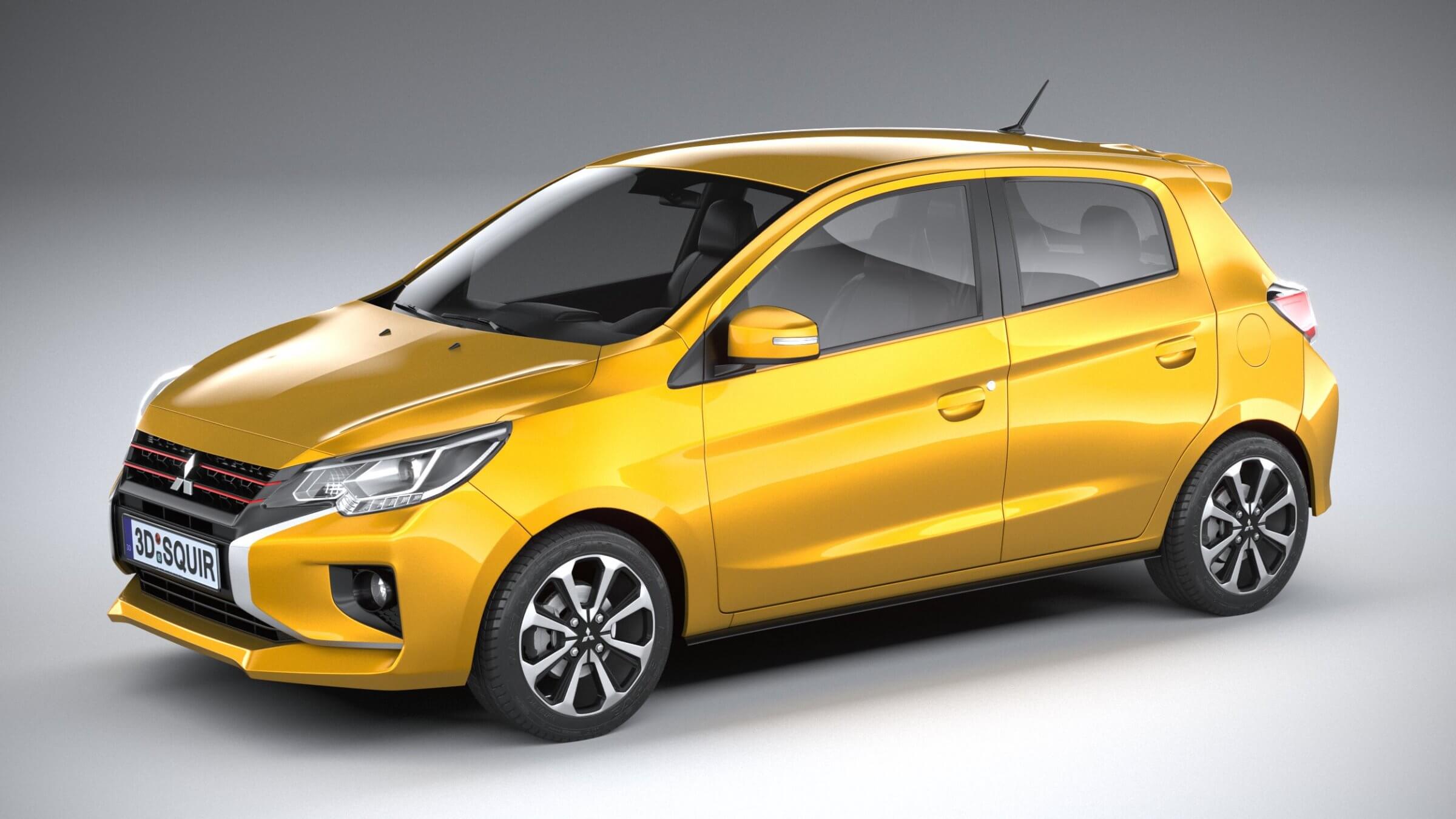 Mitsubishi Mirage 2020 - 3D Model by SQUIR
