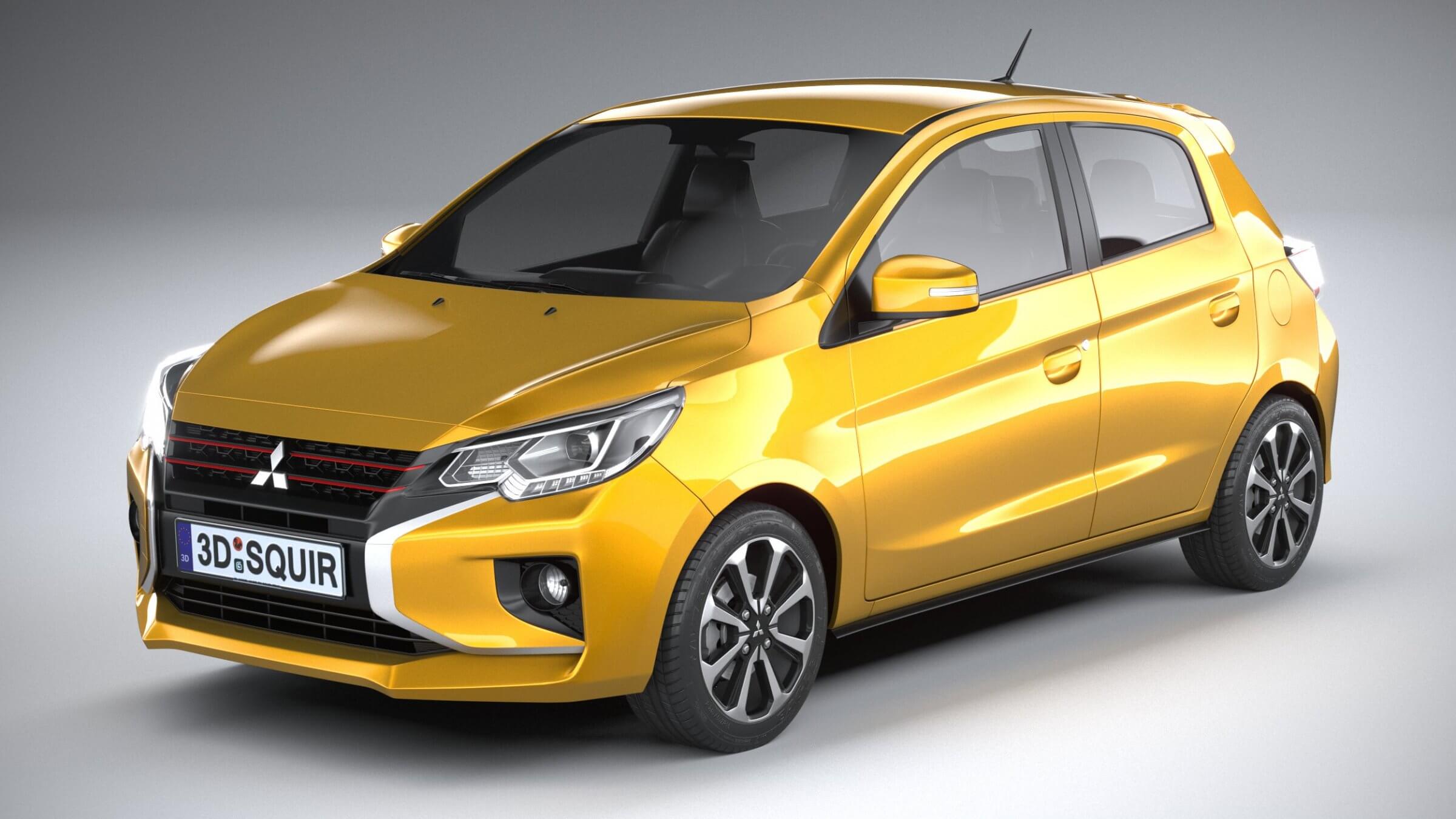 Mitsubishi Mirage 2020 - 3D Model by SQUIR