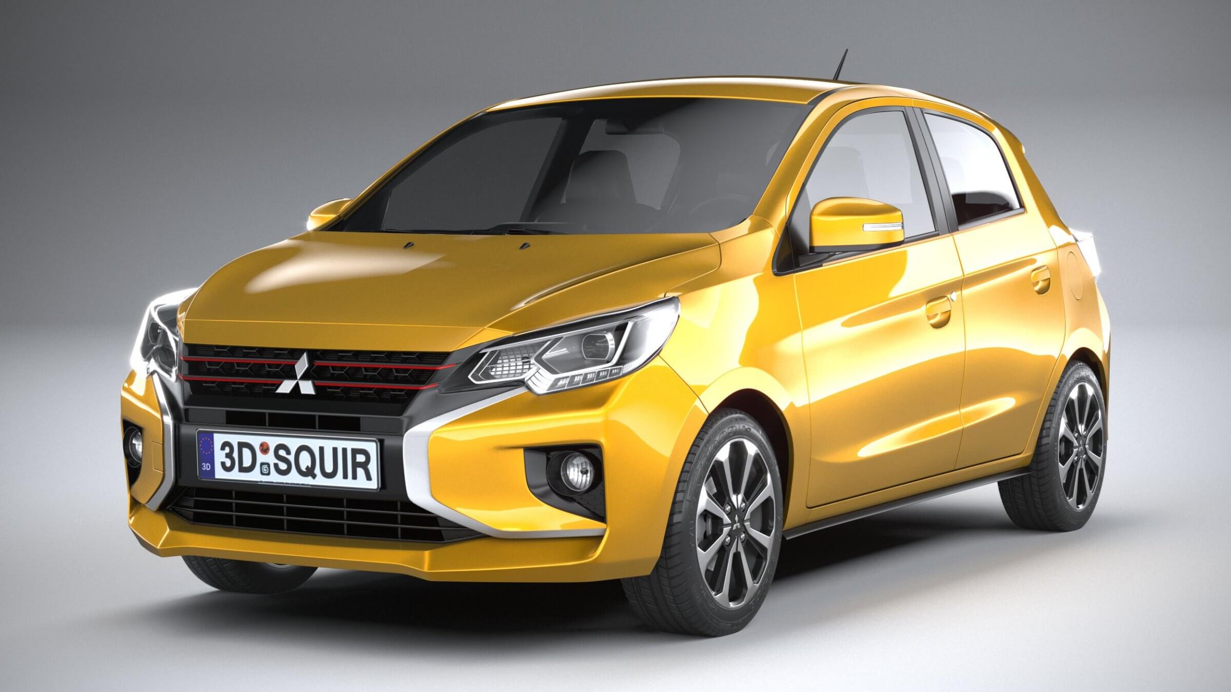 Mitsubishi Mirage 2020 - 3D Model by SQUIR