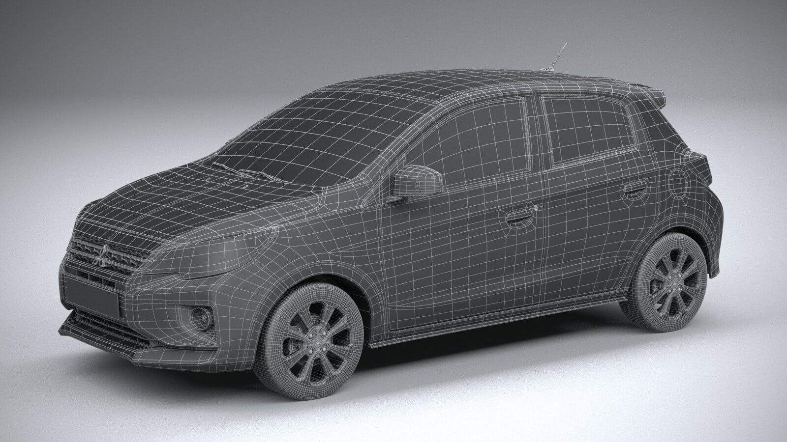 Mitsubishi Mirage 2020 - 3D Model by SQUIR