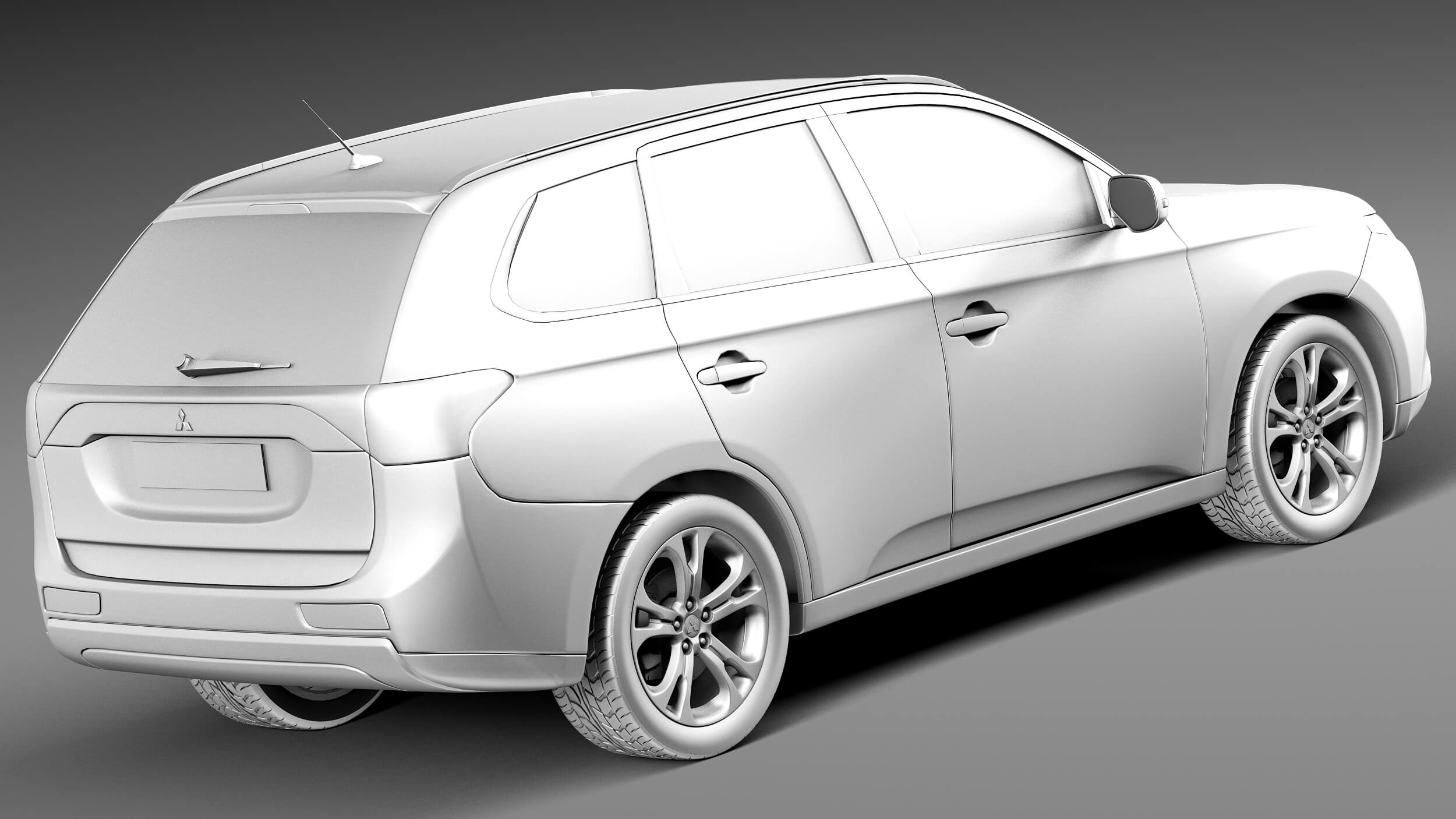 Mitsubishi Outlander 2013 - 3D Model by SQUIR