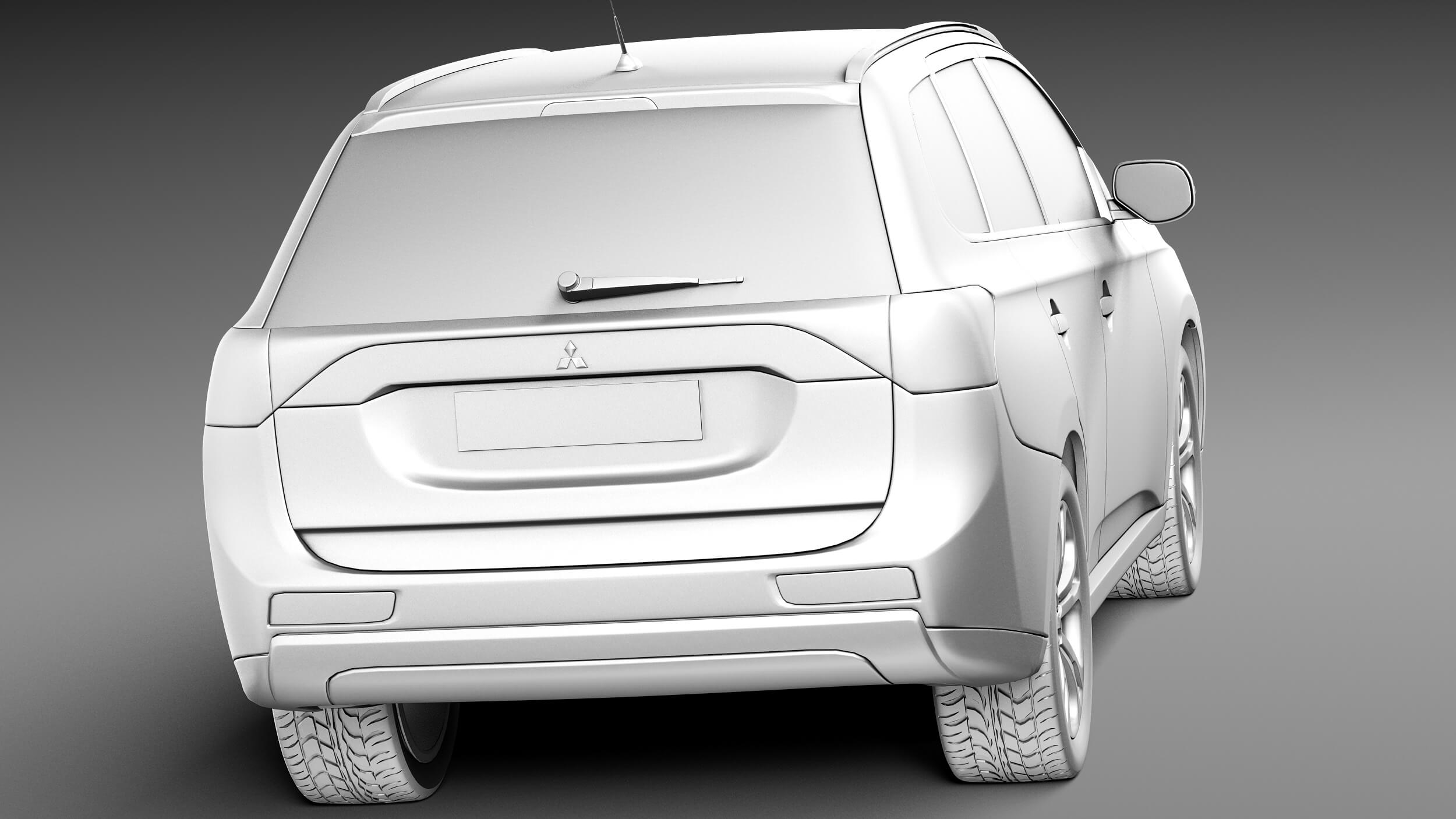 Mitsubishi Outlander 2013 - 3D Model by SQUIR