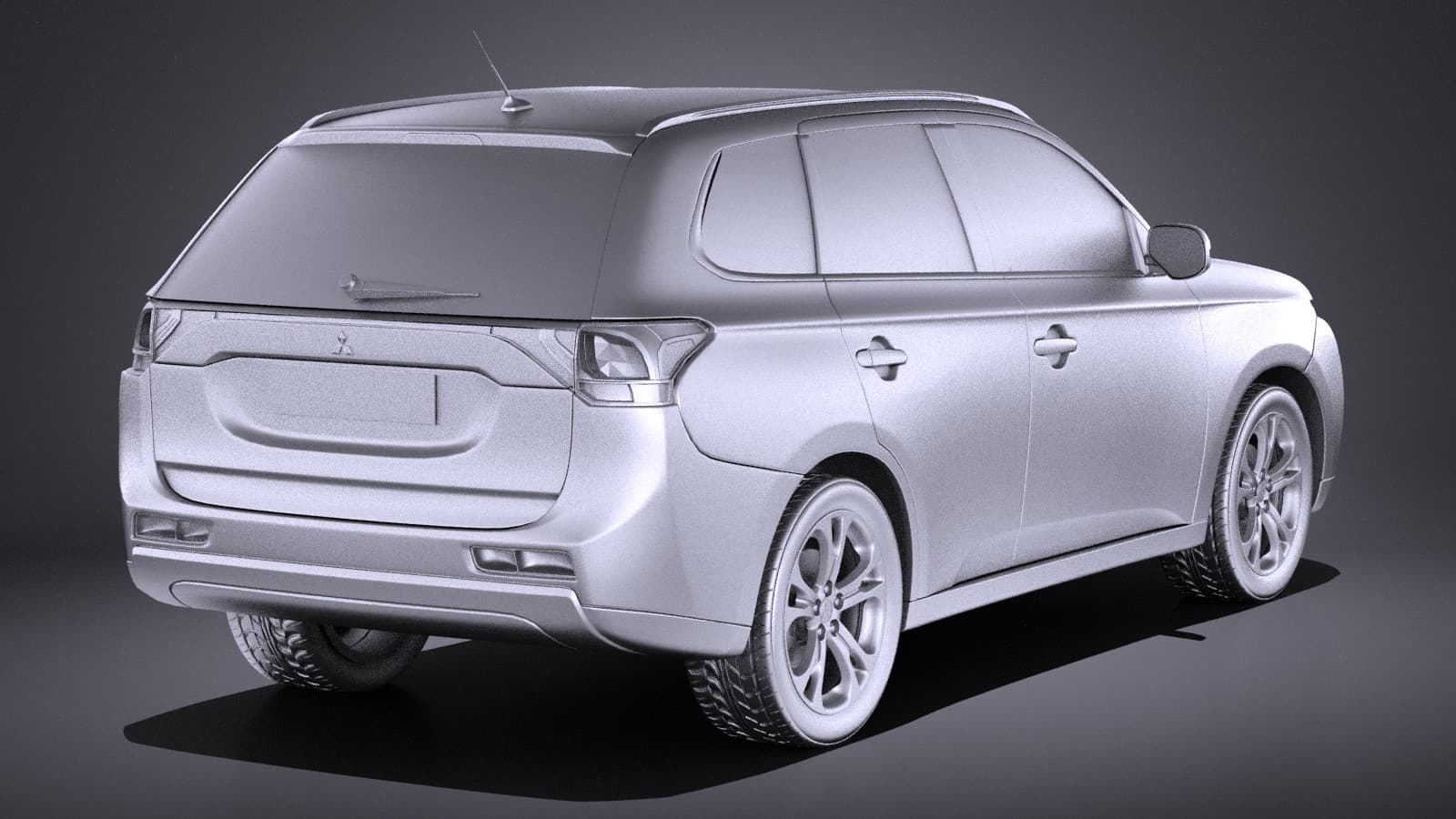 Mitsubishi Outlander 2015 (V-Ray) 3D Model by SQUIR