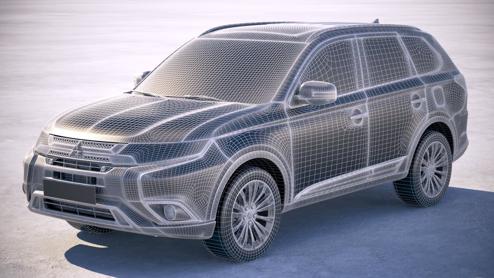 Mitsubishi Outlander 2019 - 3D Model by SQUIR
