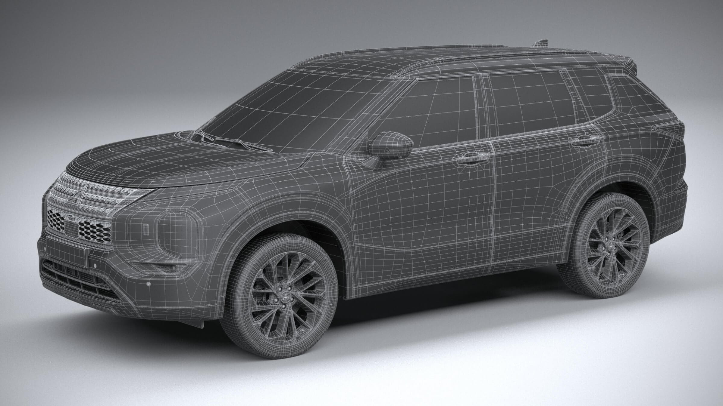 Mitsubishi Outlander 2022 - 3D Model by SQUIR