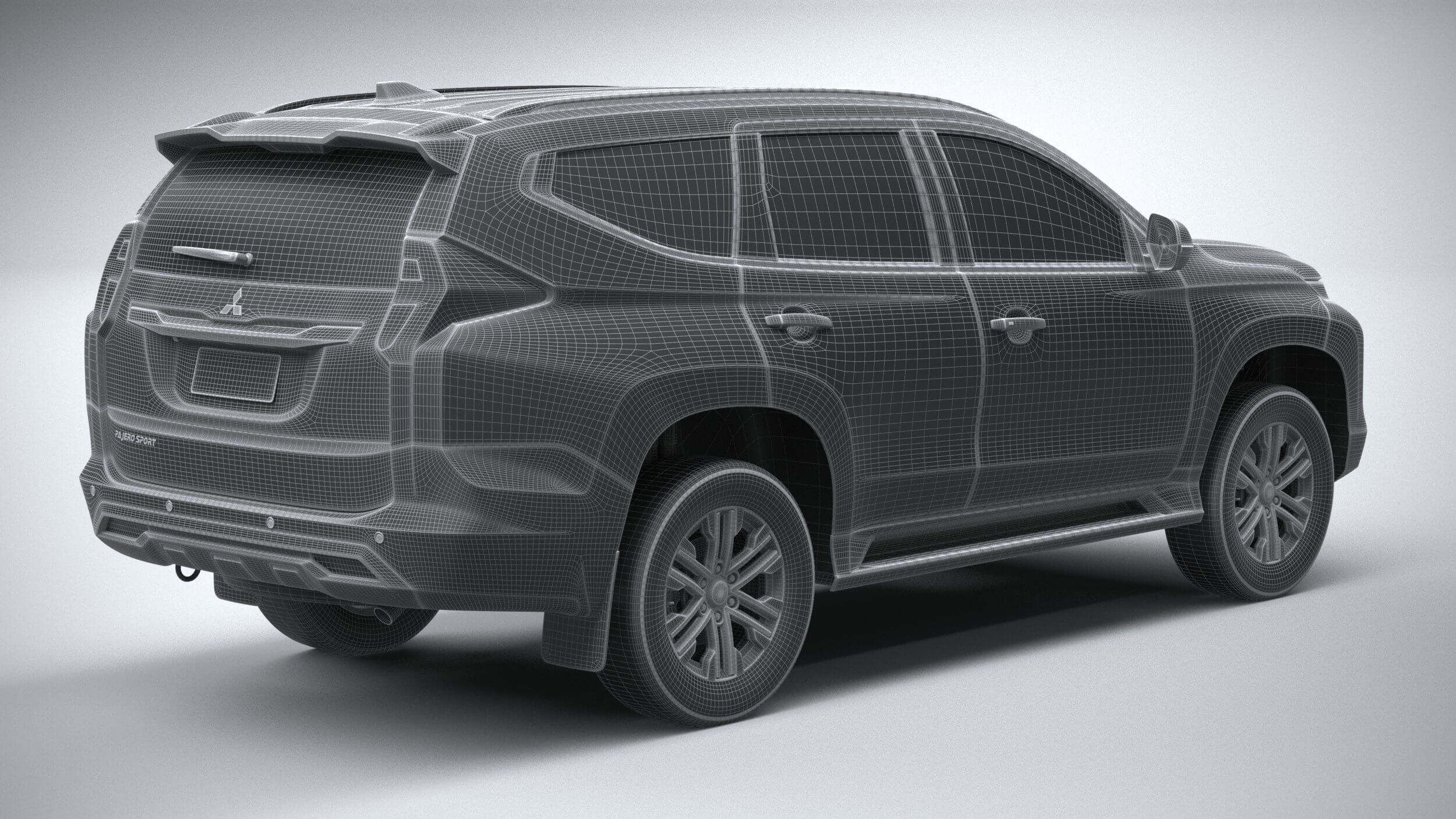 Mitsubishi Pajero Sport 2021 - 3D Model by SQUIR