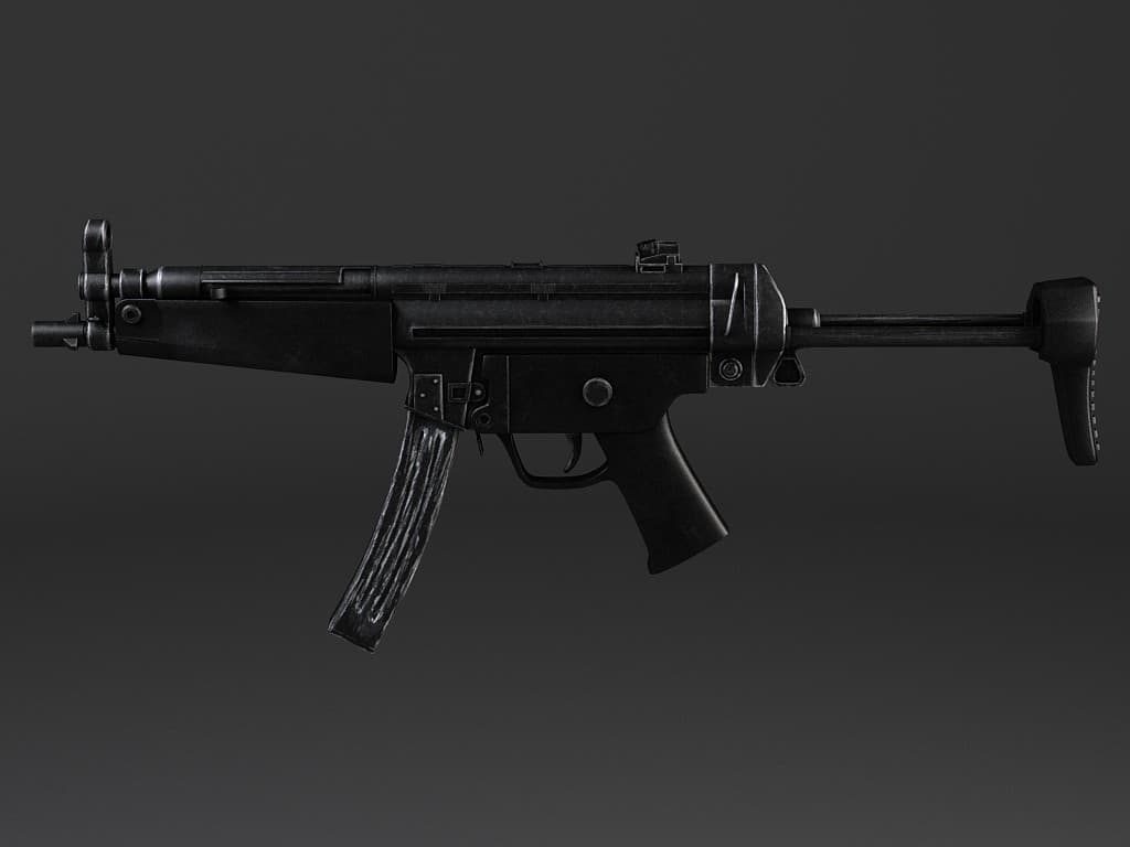 MP5A5 Submachine Gun - 3D Model by SQUIR