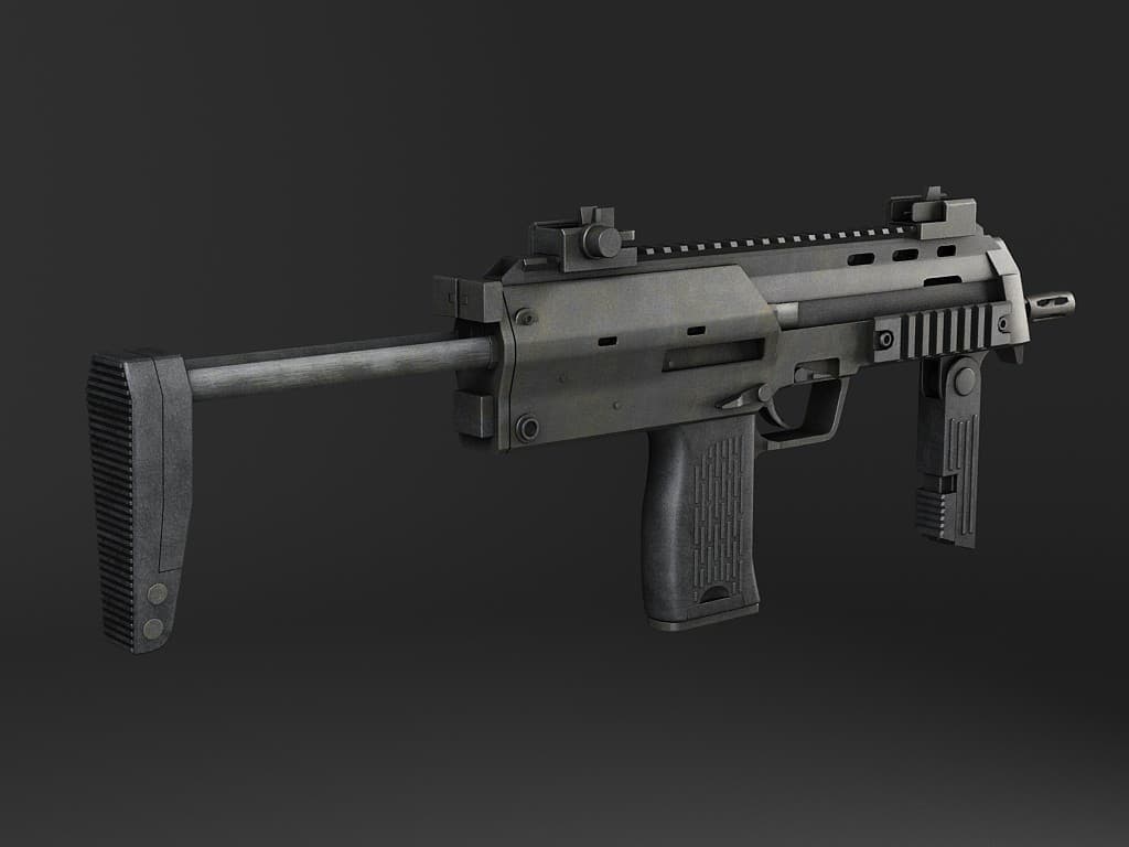 MP7A1 Submachine Gun - 3D Model by SQUIR