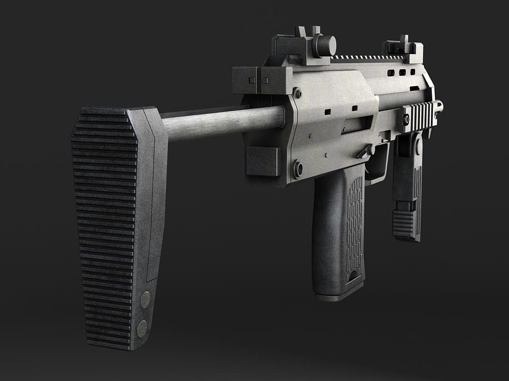 MP7A1 Submachine Gun - 3D Model by SQUIR