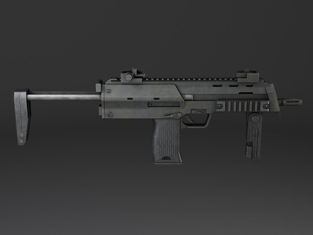 MP7A1 Submachine Gun - 3D Model by SQUIR