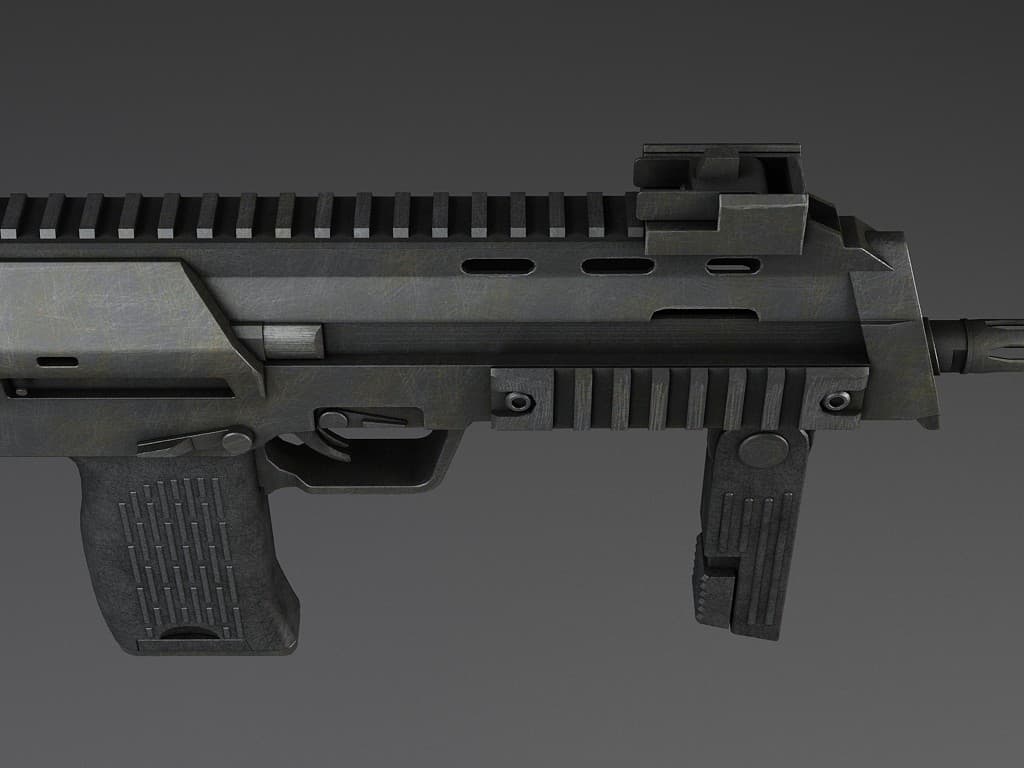 MP7A1 Submachine Gun - 3D Model by SQUIR
