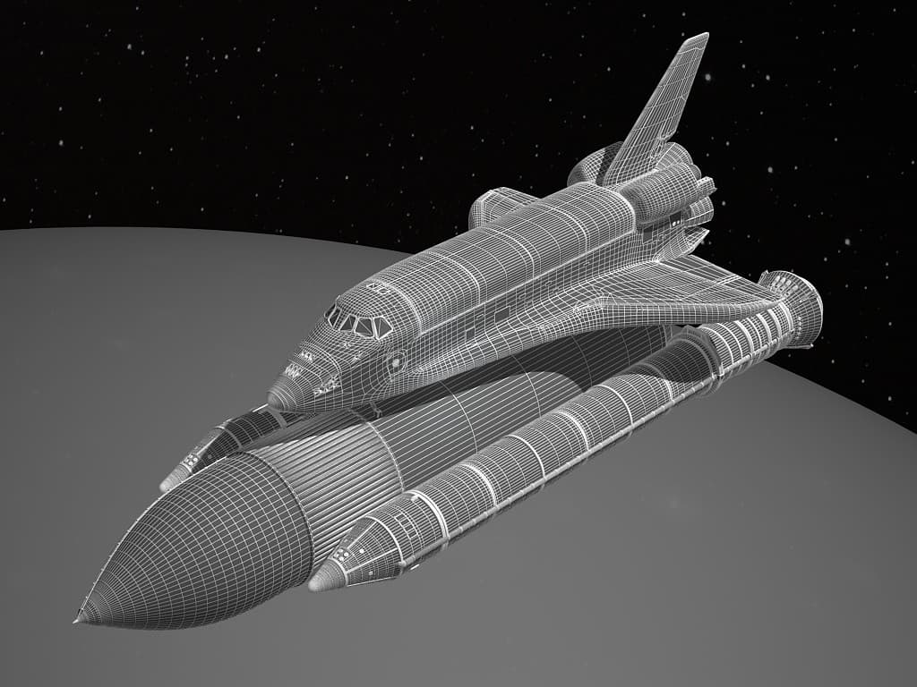 NASA Discovery Space Shuttle - 3D Model by SQUIR