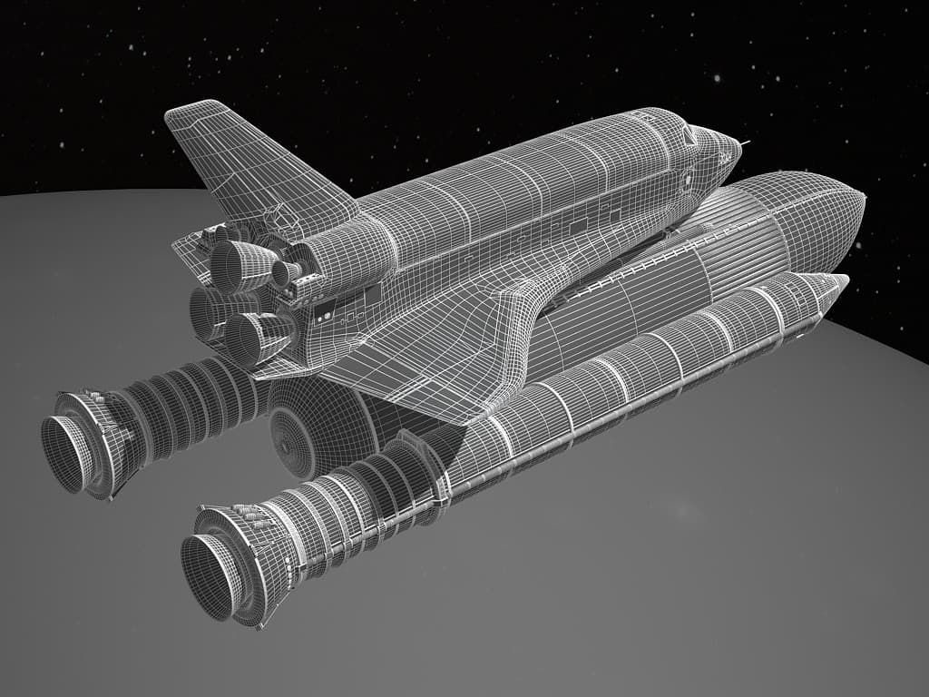 NASA Discovery Space Shuttle - 3D Model by SQUIR