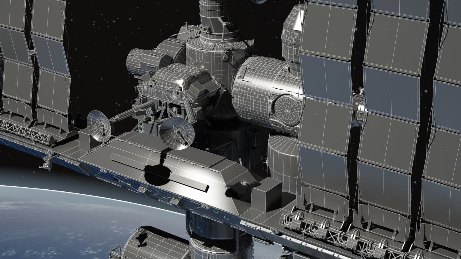 NASA International Space Station - 3D Model by SQUIR