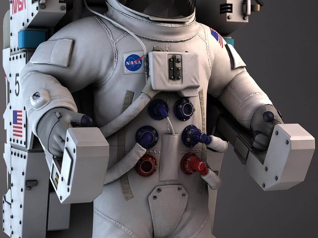 NASA MMU Backpack With Astronaut - 3D Model by SQUIR