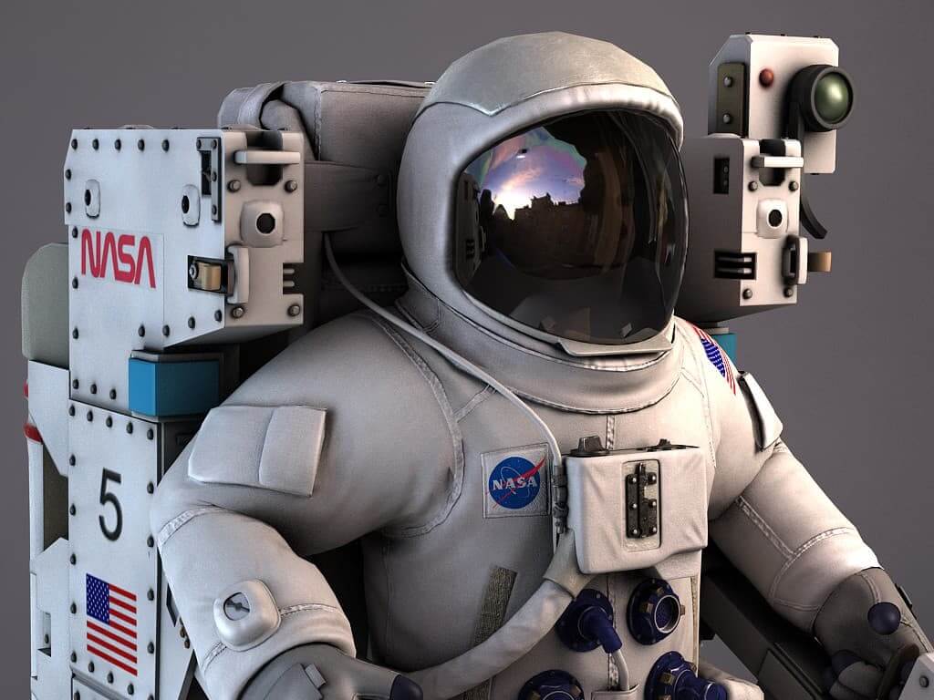 NASA MMU Backpack With Astronaut - 3D Model by SQUIR