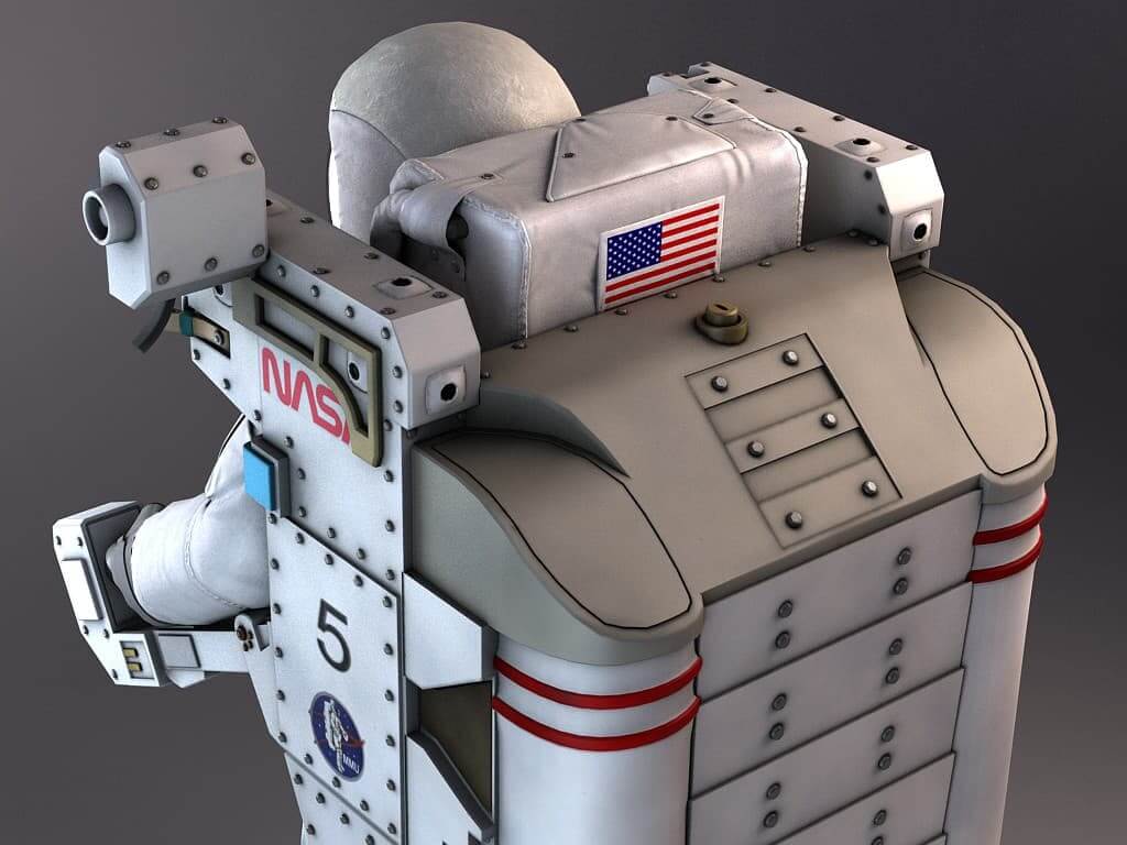 NASA MMU Backpack With Astronaut - 3D Model by SQUIR