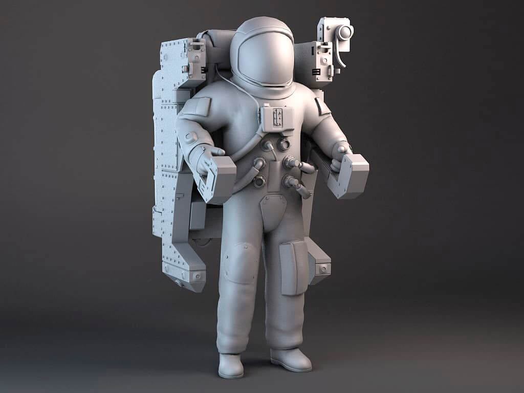 NASA MMU Backpack With Astronaut - 3D Model by SQUIR