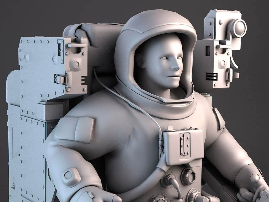 NASA MMU Backpack With Astronaut - 3D Model by SQUIR