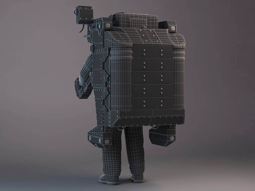 NASA MMU Backpack With Astronaut - 3D Model by SQUIR