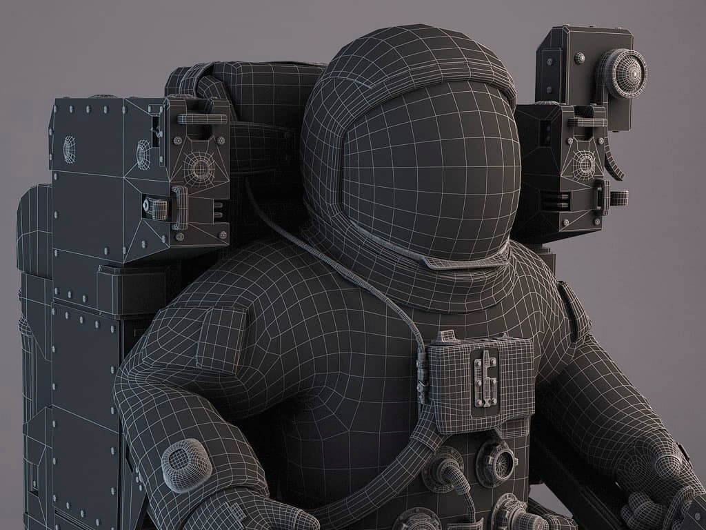 NASA MMU Backpack With Astronaut - 3D Model by SQUIR