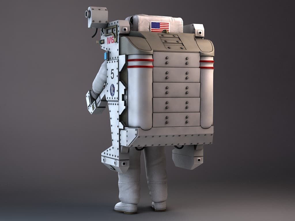 NASA MMU Backpack With Astronaut - 3D Model by SQUIR
