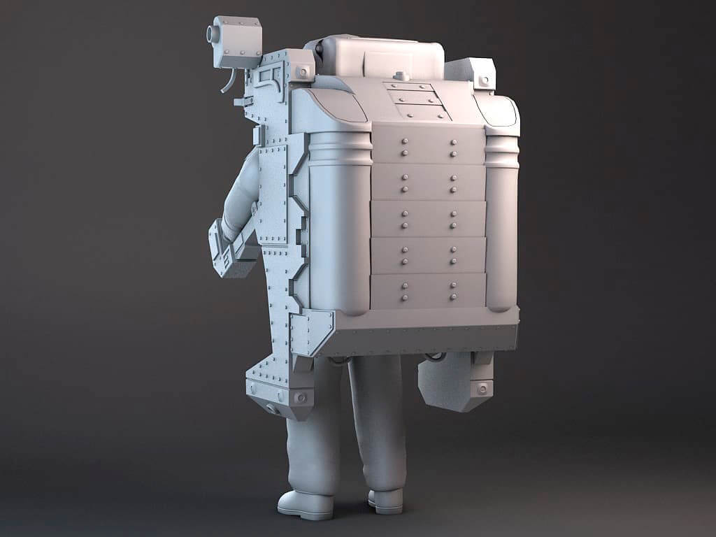 NASA MMU Backpack With Astronaut - 3D Model by SQUIR