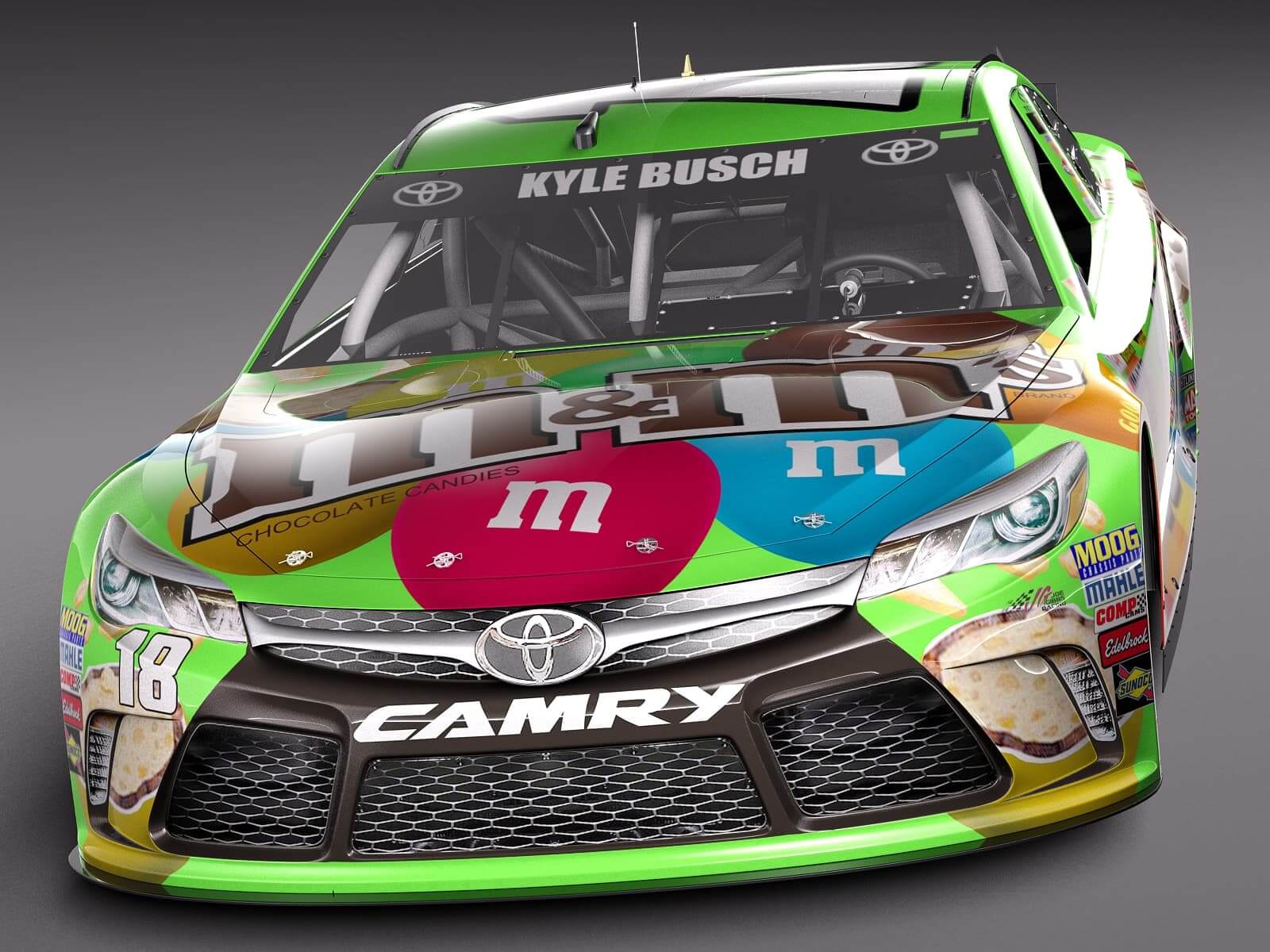 NASCAR Camry M&Ms Kyle Busch 2015 - 3D Model by SQUIR
