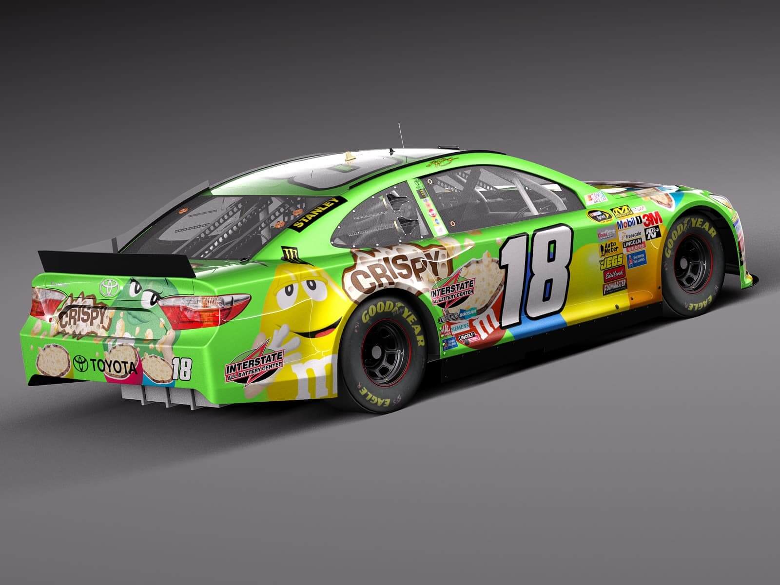 NASCAR Camry M&Ms Kyle Busch 2015 - 3D Model by SQUIR