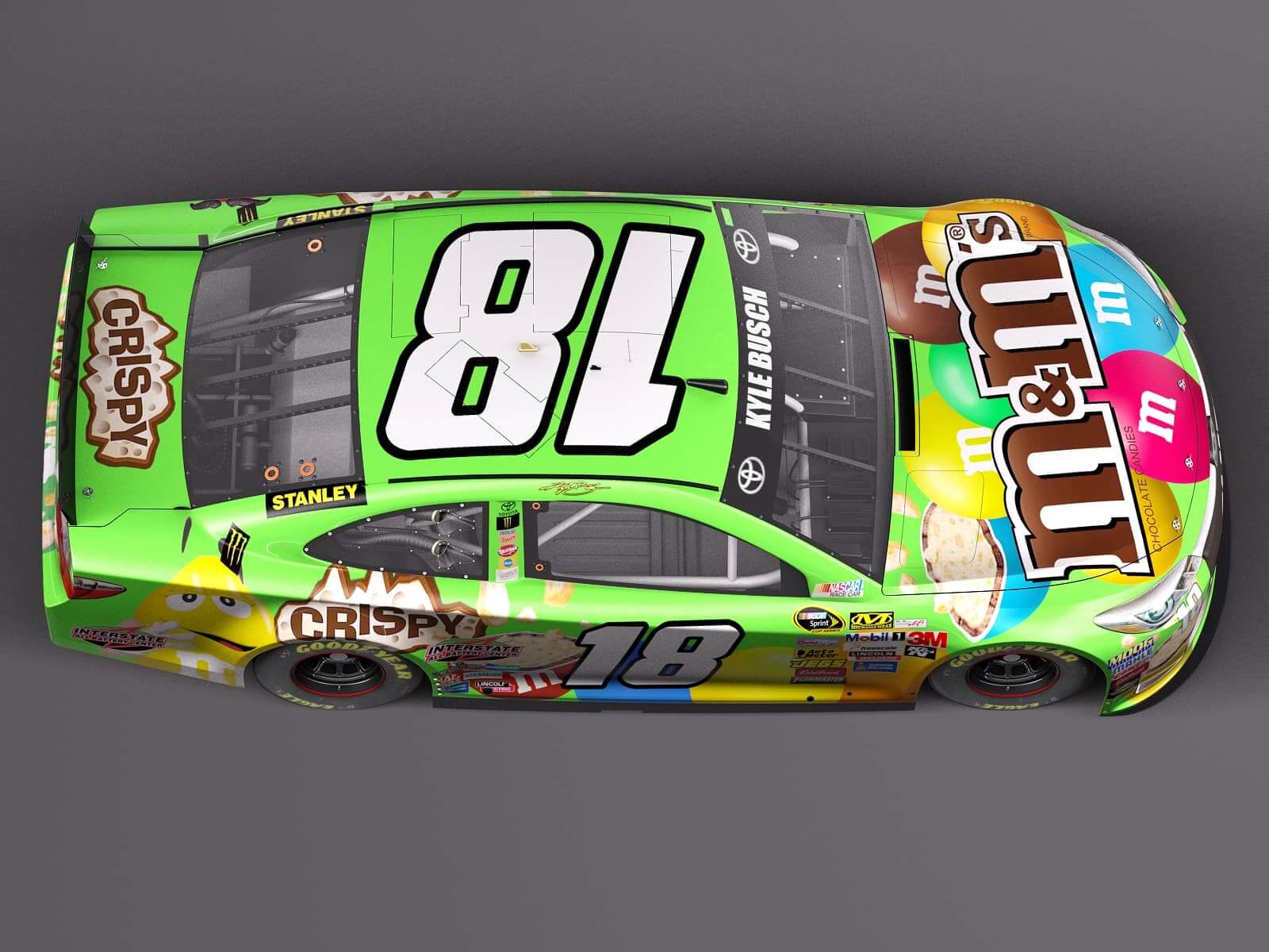 NASCAR Camry M&Ms Kyle Busch 2015 - 3D Model by SQUIR