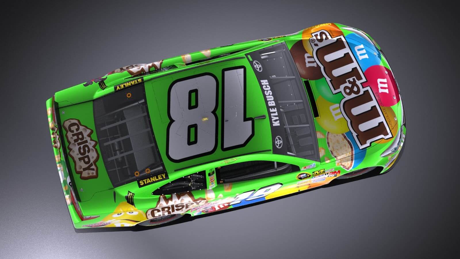 NASCAR Camry M&Ms Kyle Busch 2017 (V-Ray) 3D Model by SQUIR