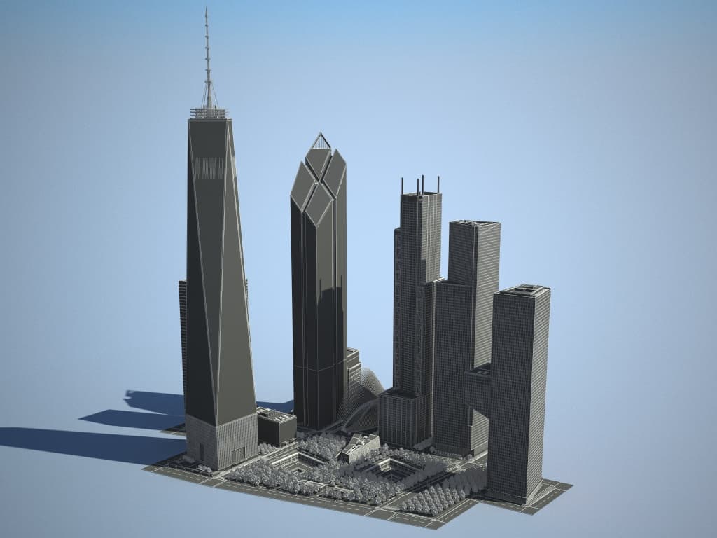 New World Trade Center Complex - 3D Model by SQUIR