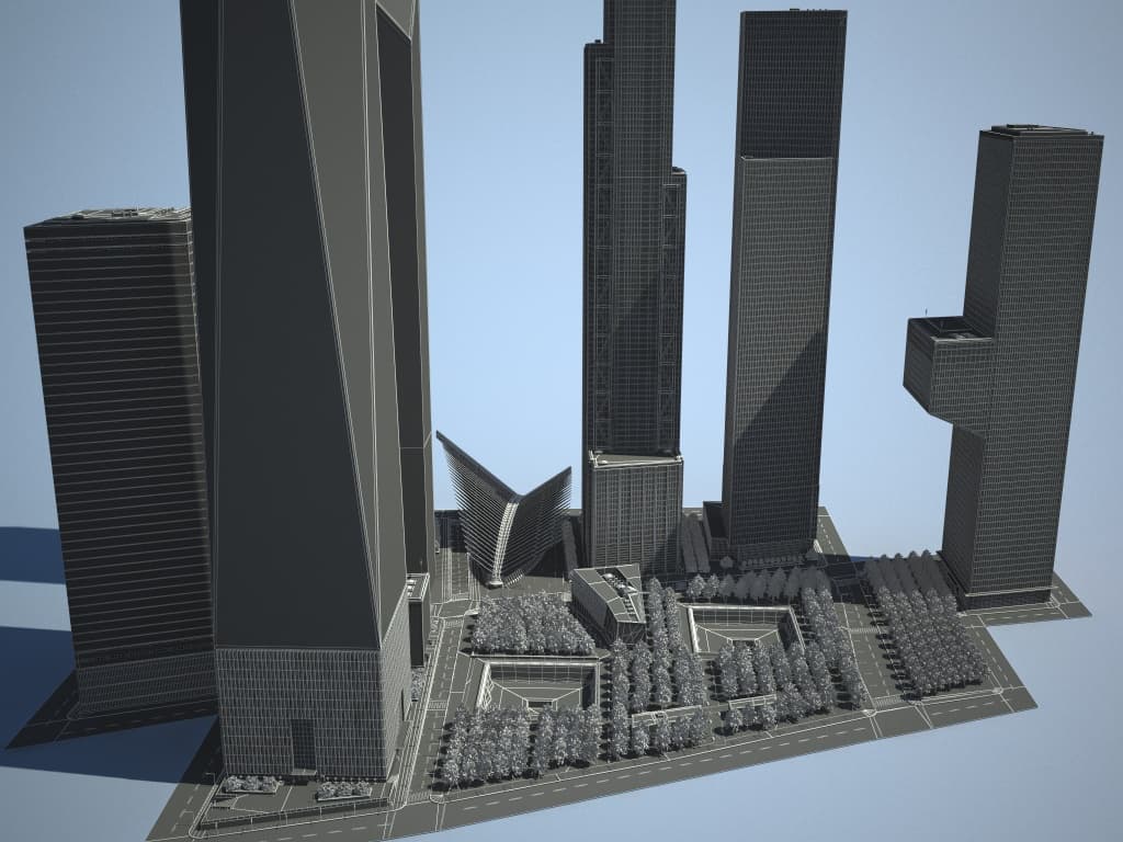 New World Trade Center Complex - 3D Model by SQUIR