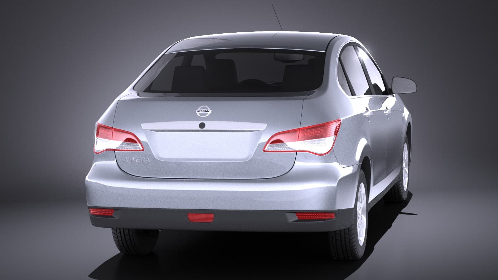 Nissan Almera 2013 (V-Ray) 3D Model by SQUIR