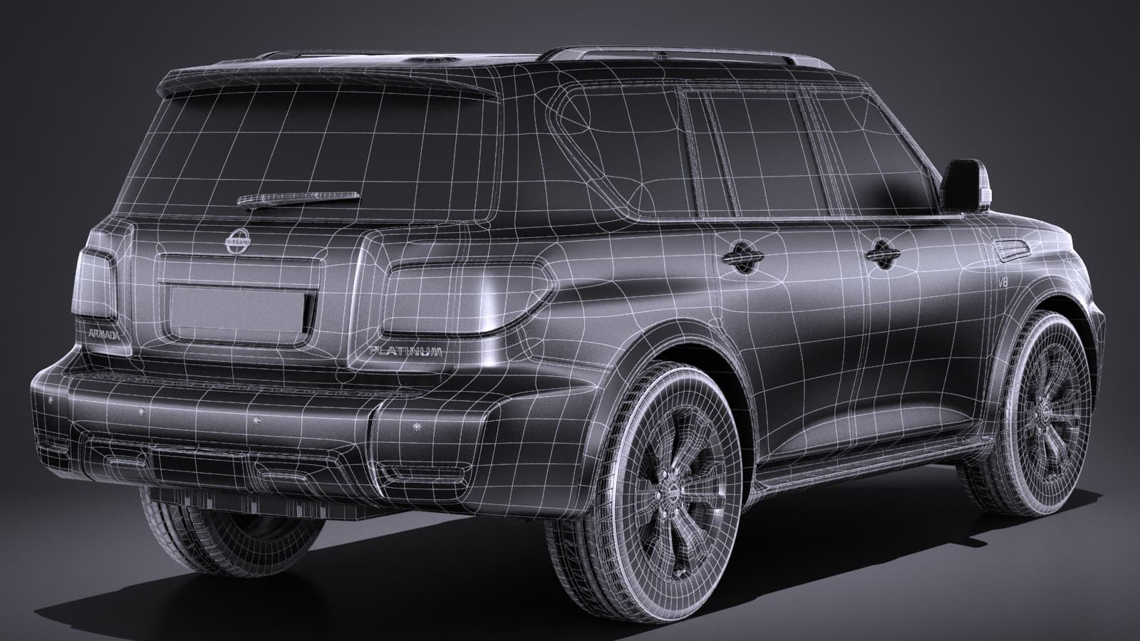 Nissan Armada 2017 - 3D Model by SQUIR