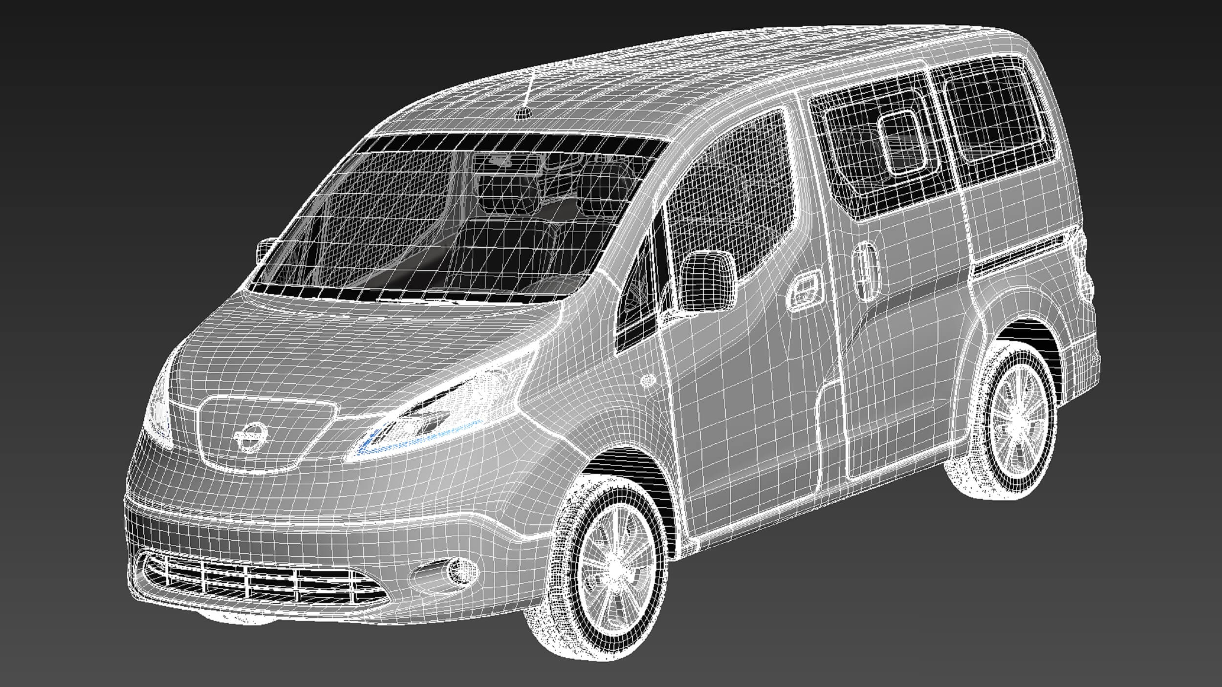 Nissan E-NV200 2015 3D Model by SQUIR