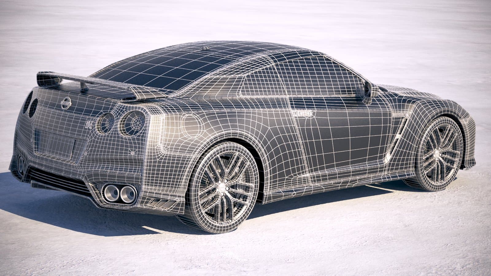 Nissan GT-R 2018 3D Model by SQUIR