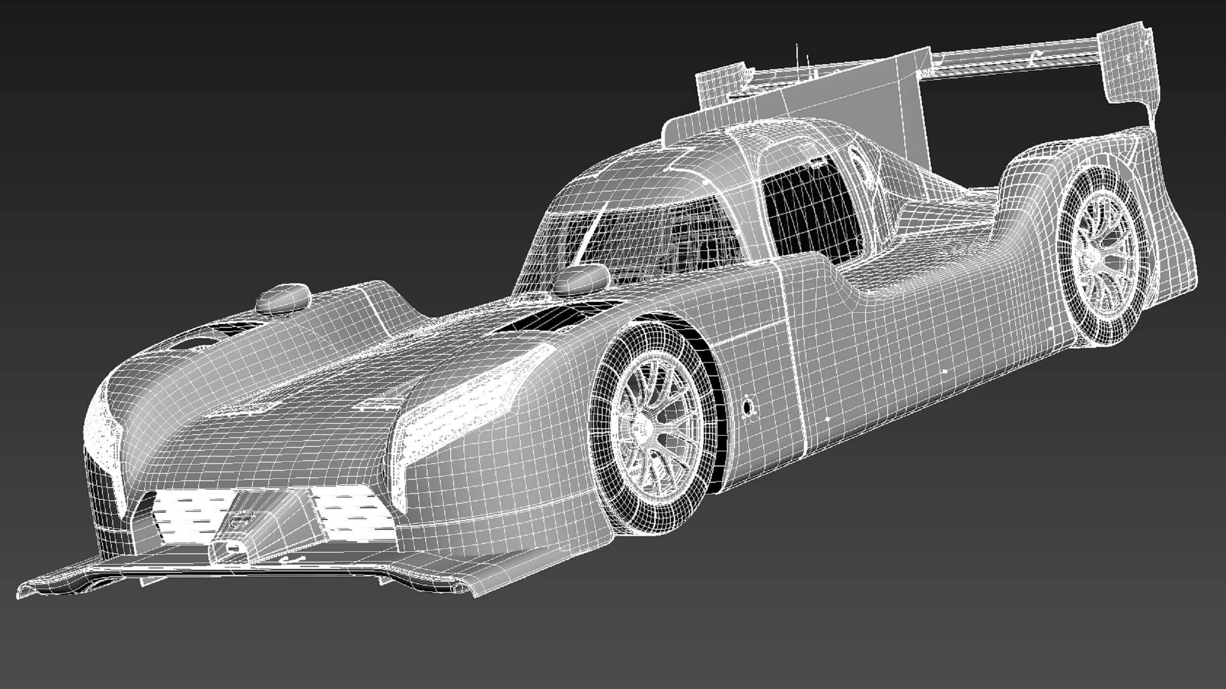 Nissan GT-R LM NISMO Race Car 2015 3D Model by SQUIR