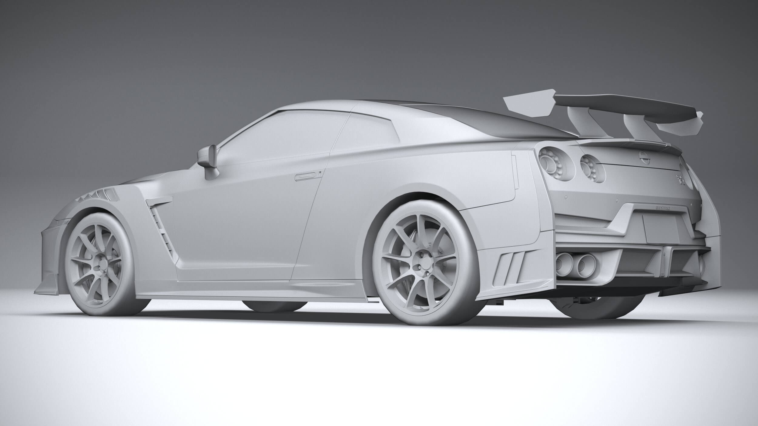 Nissan GT-R NISMO 2024 Low Poly 3D Model by SQUIR