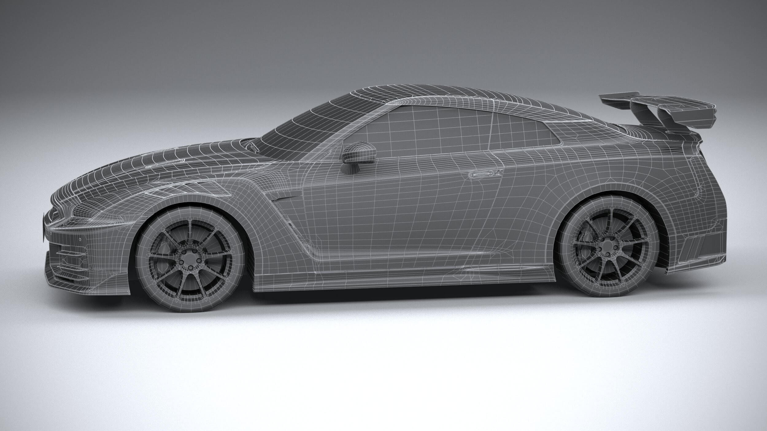 Nissan GT-R NISMO 2024 Low Poly 3D Model by SQUIR