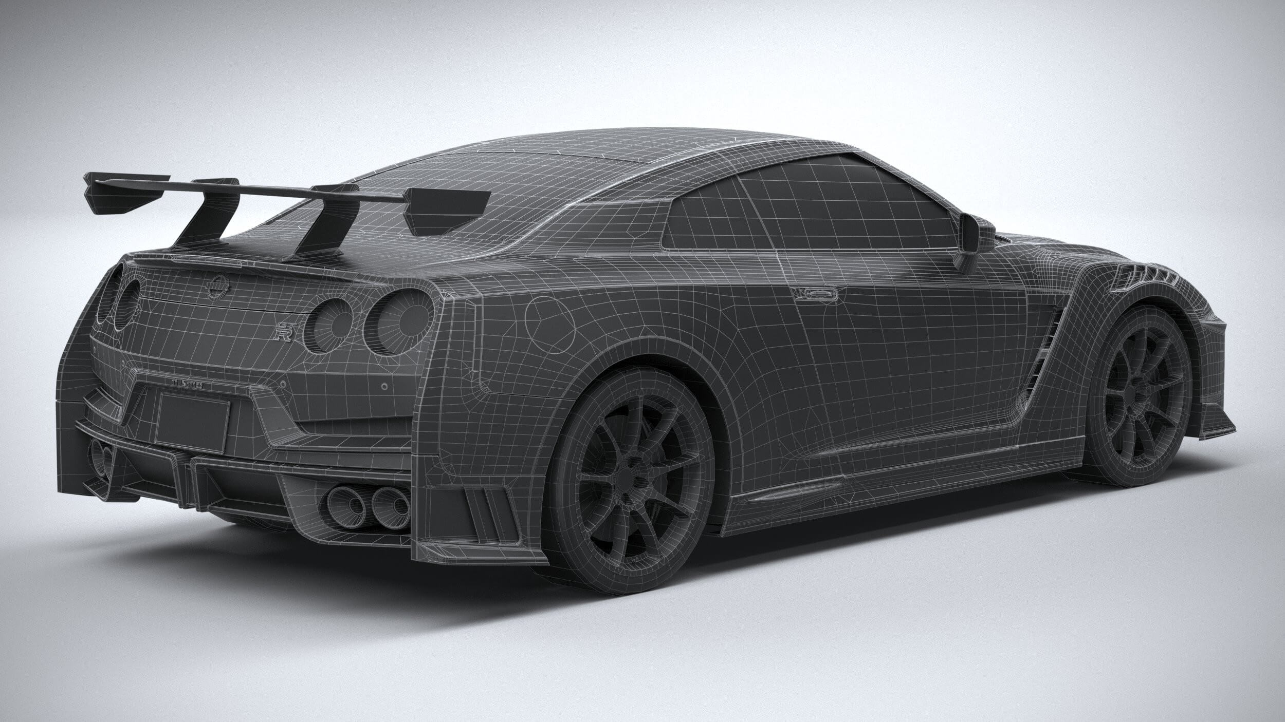 Nissan GT-R NISMO 2024 Low Poly 3D Model by SQUIR
