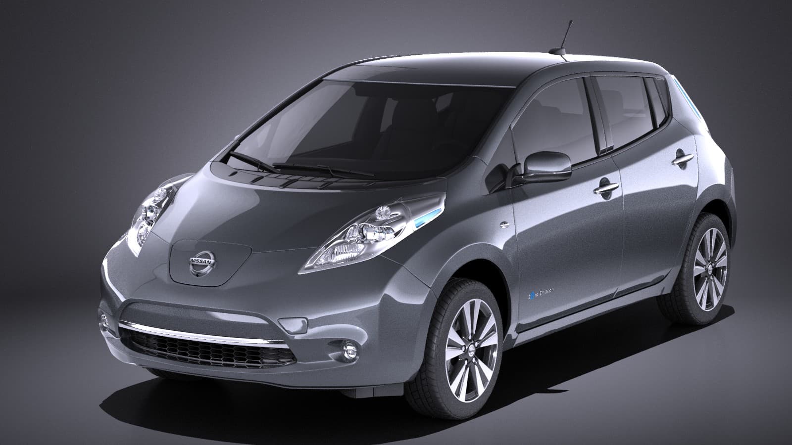 Nissan Leaf 2016 (V-Ray) 3D Model by SQUIR