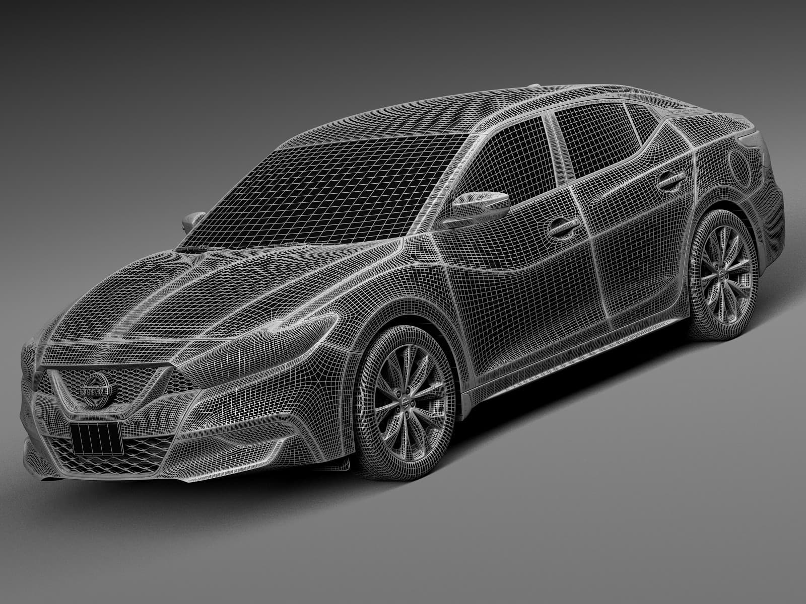 Nissan Maxima 2016 - 3D Model by SQUIR