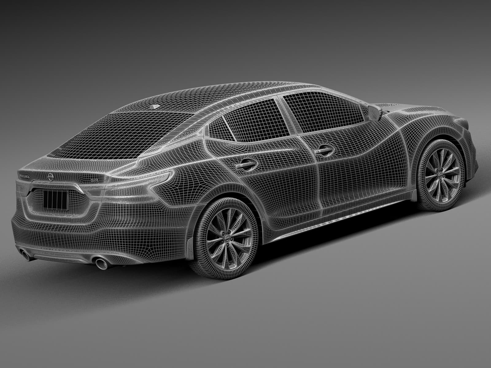Nissan Maxima 2016 - 3D Model by SQUIR