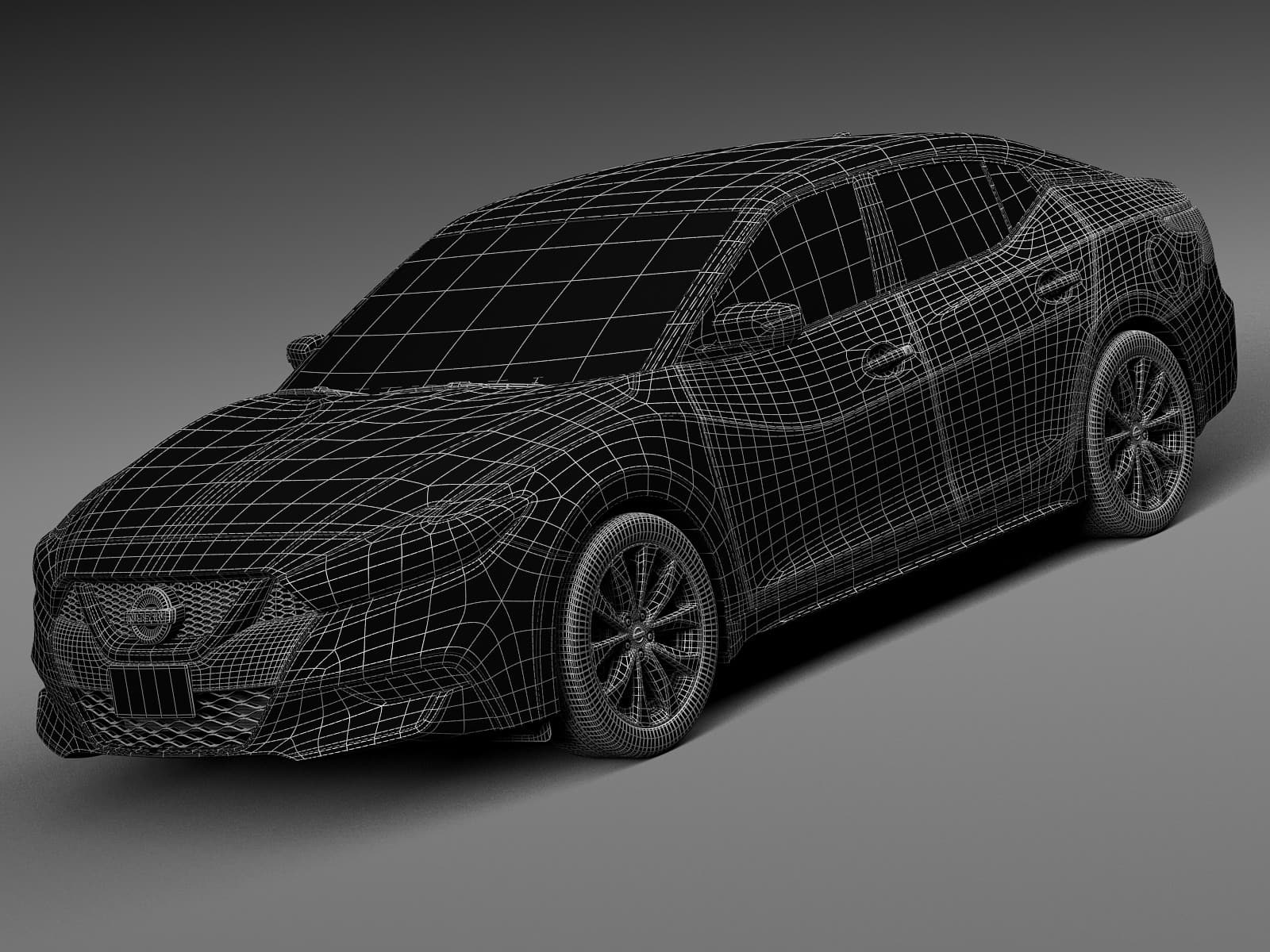 Nissan Maxima 2016 - 3D Model by SQUIR