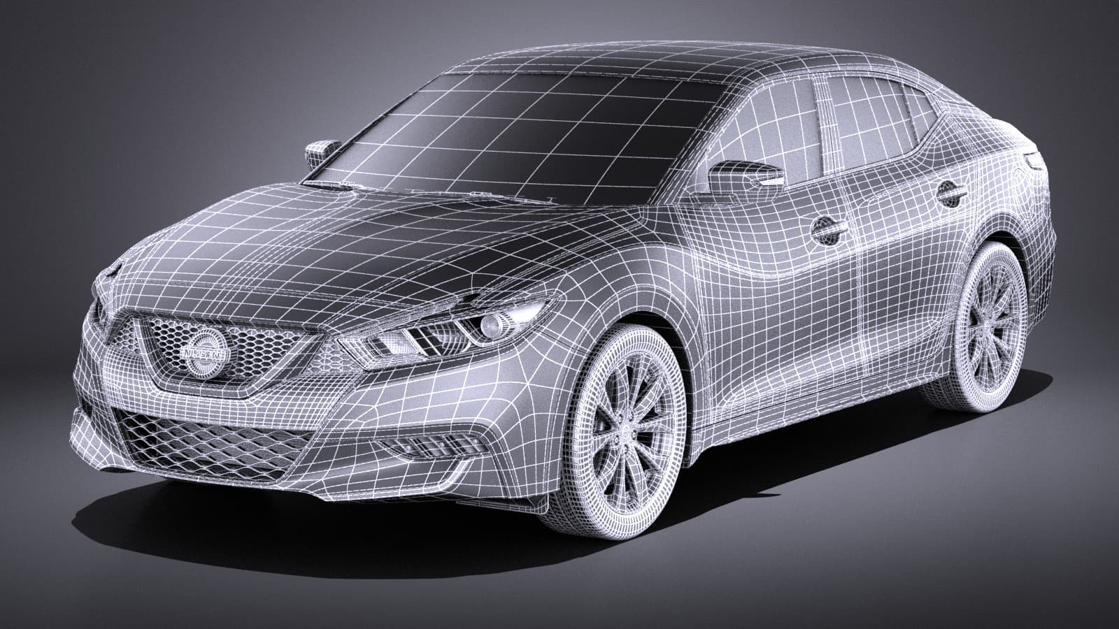 Nissan Maxima 2017 (V-Ray) 3D Model by SQUIR