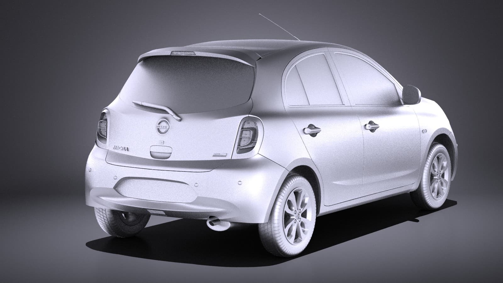 Nissan Micra 2016 (V-Ray) 3D Model by SQUIR
