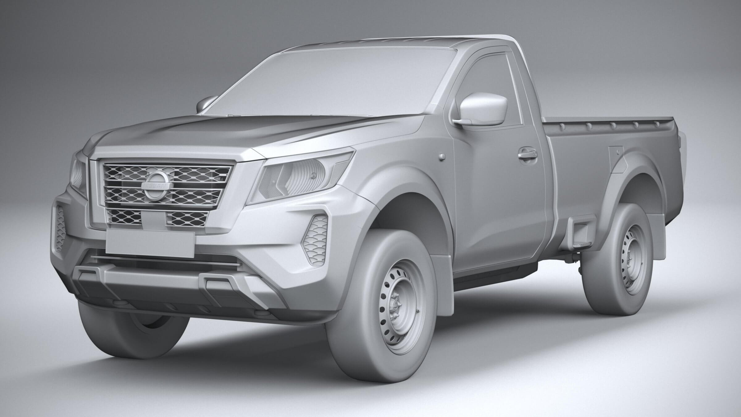 Nissan Navara Single Cab 2021 - 3D Model by SQUIR