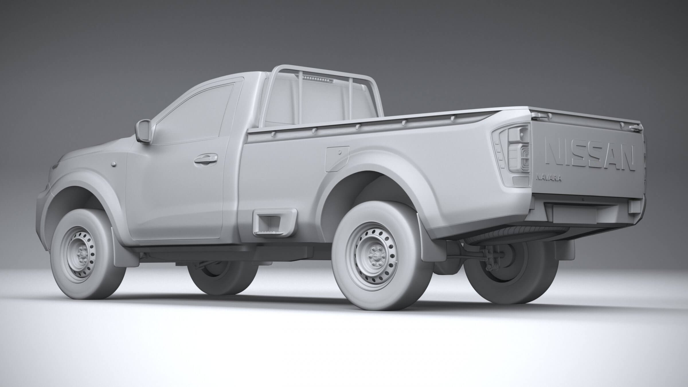Nissan Navara Single Cab 2021 - 3D Model by SQUIR