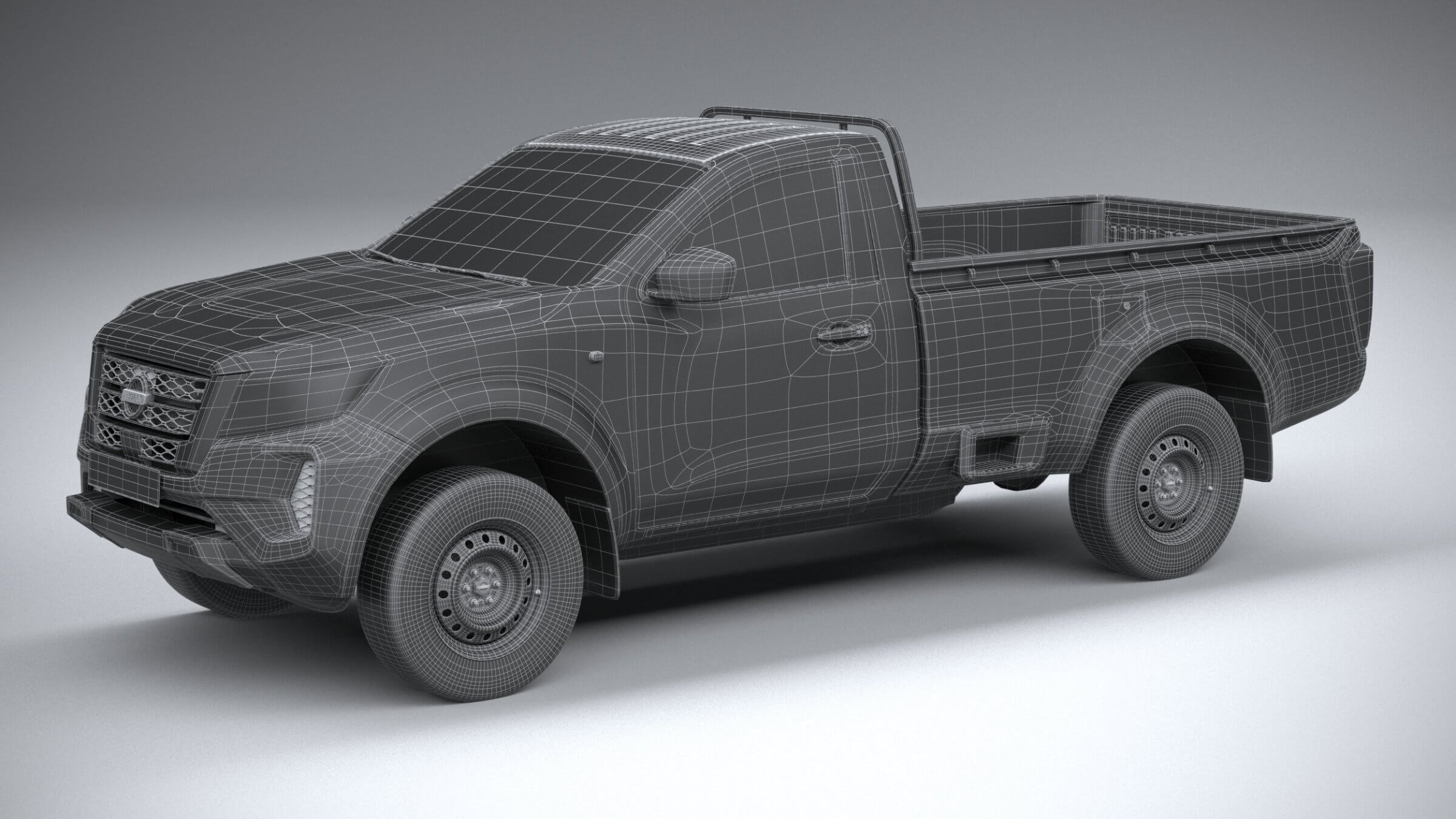 Nissan Navara Single Cab 2021 - 3D Model by SQUIR